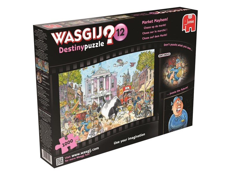 Zubehör für JUMBO Puzzle Wasgij Destiny Nr.12 Chaos auf dem Markt Anz. Teile: 1000 - Puzzle-Welt.ch