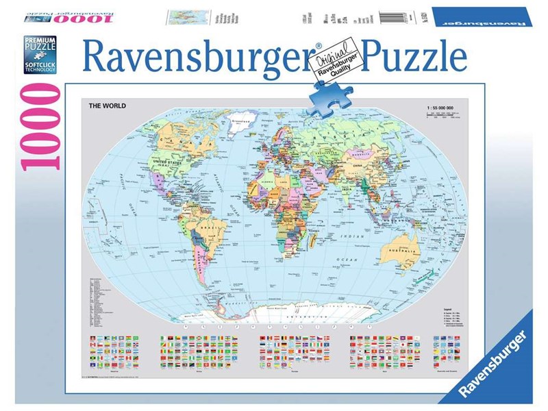 Ravensburger Puzzle Politische Weltkarte Anz. Teile: 1000 - Puzzle-Welt.ch Ravensburger Puzzle Politische Weltkarte Anz. Teile: 1000 - Puzzle-Welt.ch