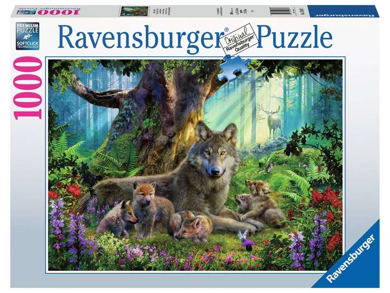 Ravensburger Puzzle Wölfe im Wald Anz. Teile: 1000 - Puzzle-Welt.ch