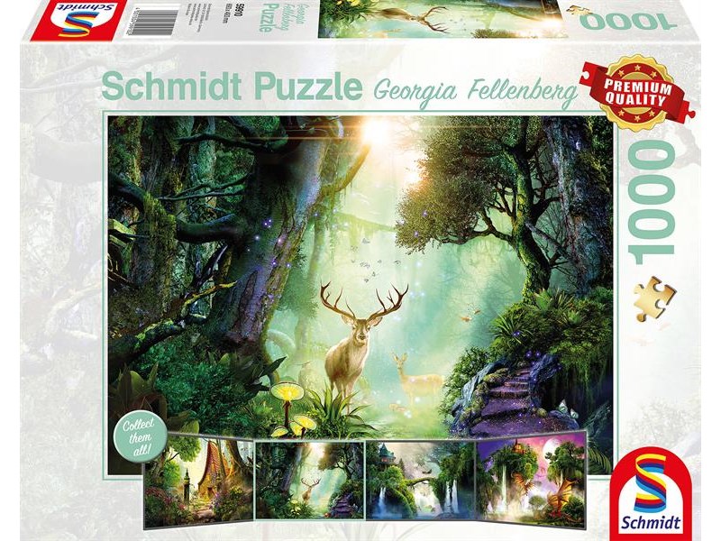 Schmidt Puzzle Rehe im Wald Anz. Teile: 1000 - Puzzle-Welt.ch